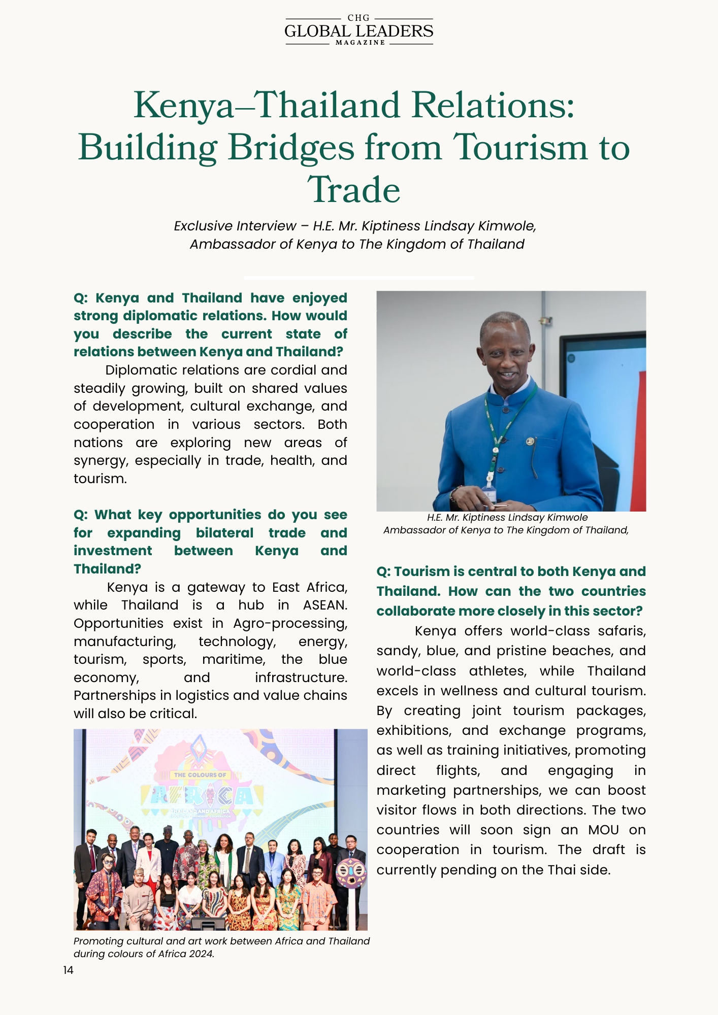 H.E. Mr. Kiptiness Lindsay Kimwole - CHG global-leadersmagazine